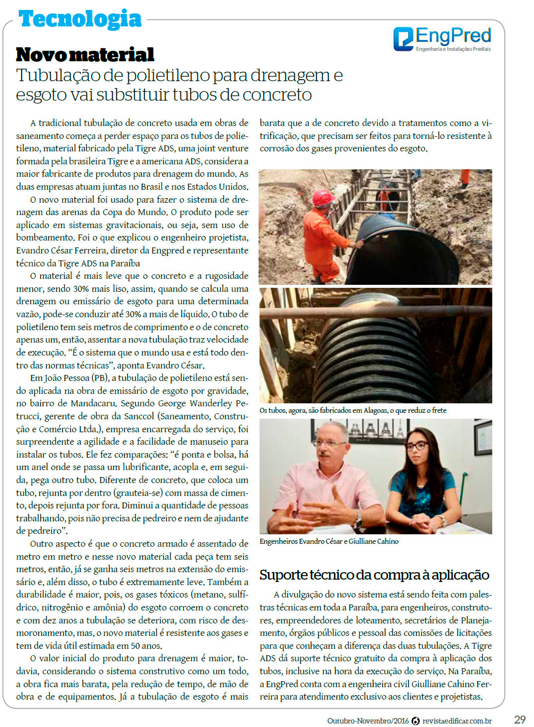 ADS Tigre é destaque na Revista Edificar - ADS Tigre Brasil